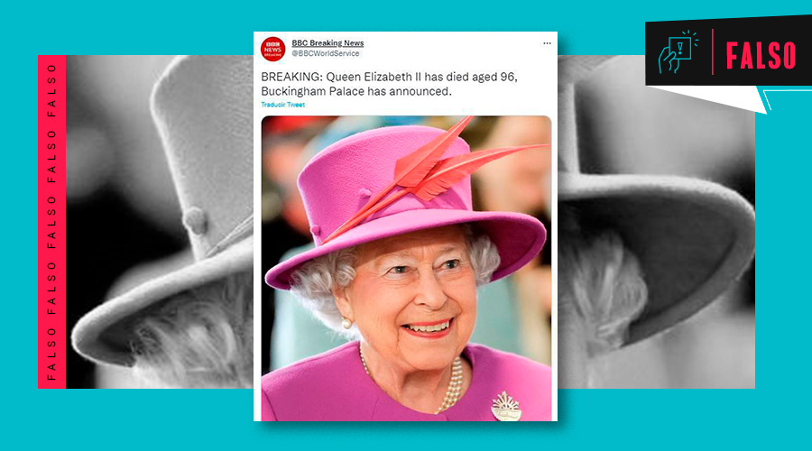 Cuentas falsas de Twitter se hicieron pasar por la BBC para anunciar la muerte de la reina ...