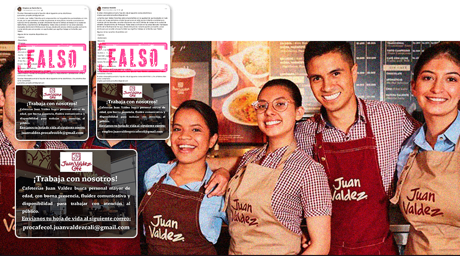 Ojo: en Facebook circula falsa oferta de empleo de Juan Valdez en Cali ...