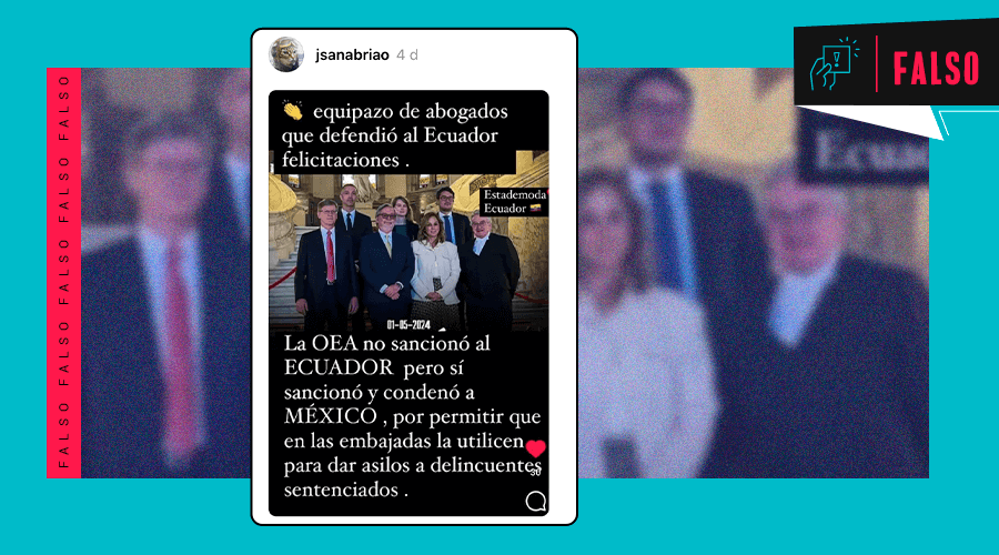 OEA no sancionó a México ni exoneró a Ecuador por asalto a la embajada ...