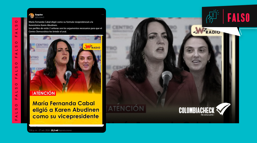 W Radio no publicó que María Fernanda Cabal eligió a Karen Abudinen ...