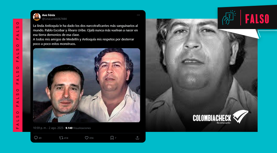 Condena a Álvaro Uribe revive fotomontaje donde lo ponen junto a Pablo ...