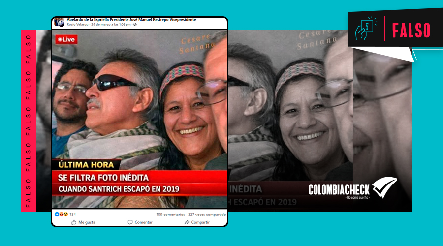 Montaje añade a Quilcué a una foto de Cepeda en la liberación de ...