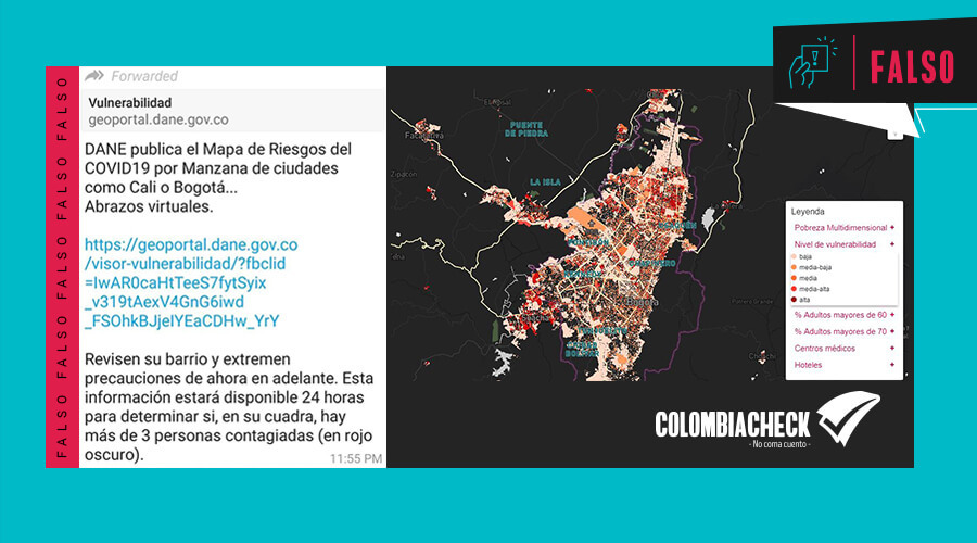 Mapa del DANE no muestra número de contagiados con COVID-19 por manzana ...